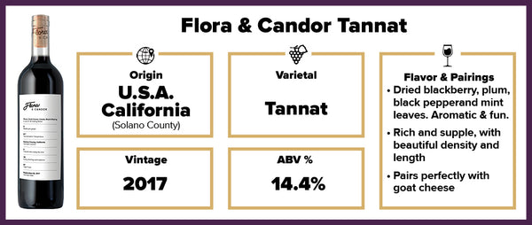 Flora & Candor Tannat 2017 – Splash Wines